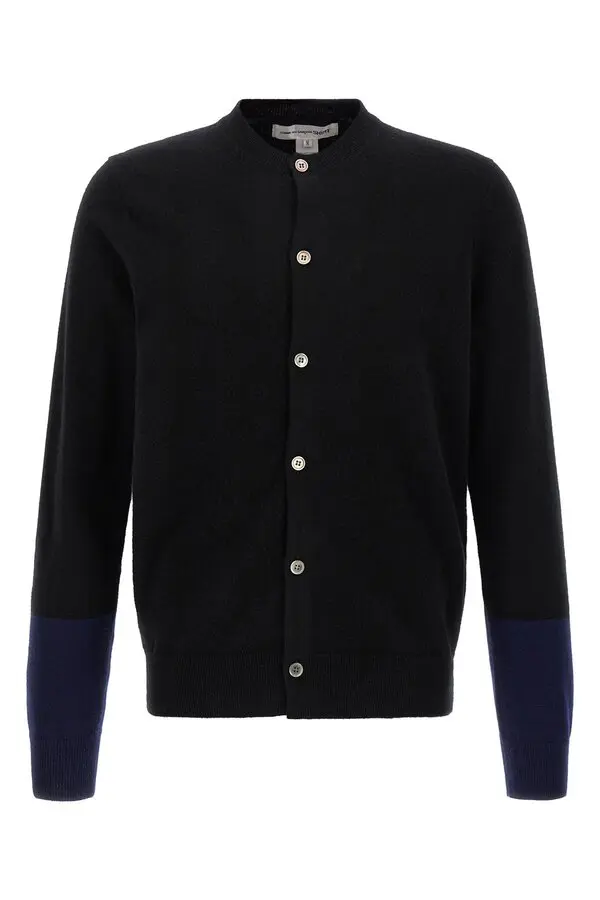 Comme Des Garçons Color-block Detail Cardigan