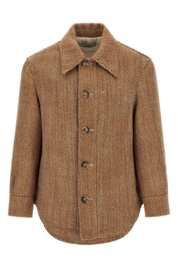 AMI Paris Chevron Wool Overshirt