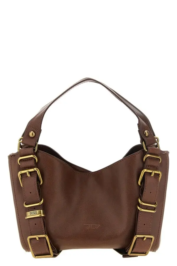 DIESEL® D-one' Small Handbag - Brown
