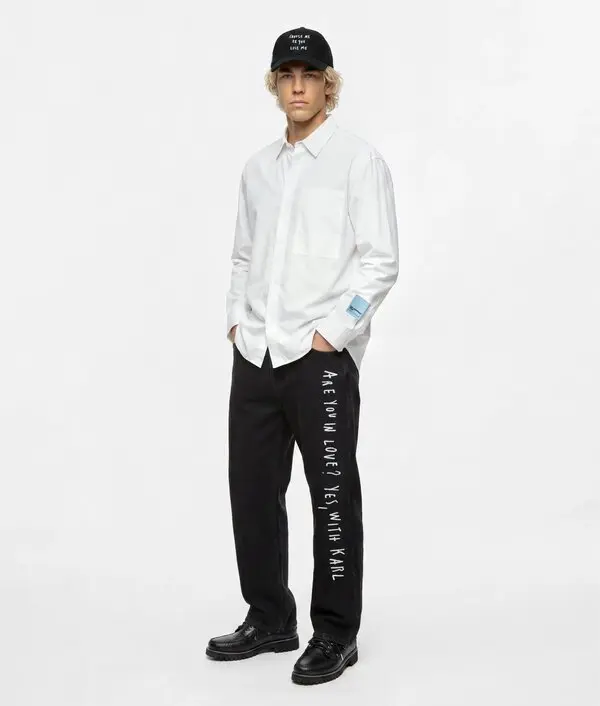 Karl Lagerfeld Klj X Pietro Terzini Relaxed Jeans - Washed Black