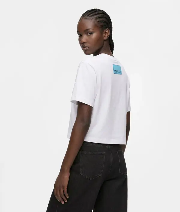 Karl Lagerfeld Klj X Pietro Terzini Cropped Karl T-shirt