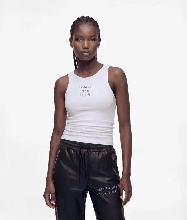 Karl Lagerfeld Klj X Pietro Terzini Tank Top - White