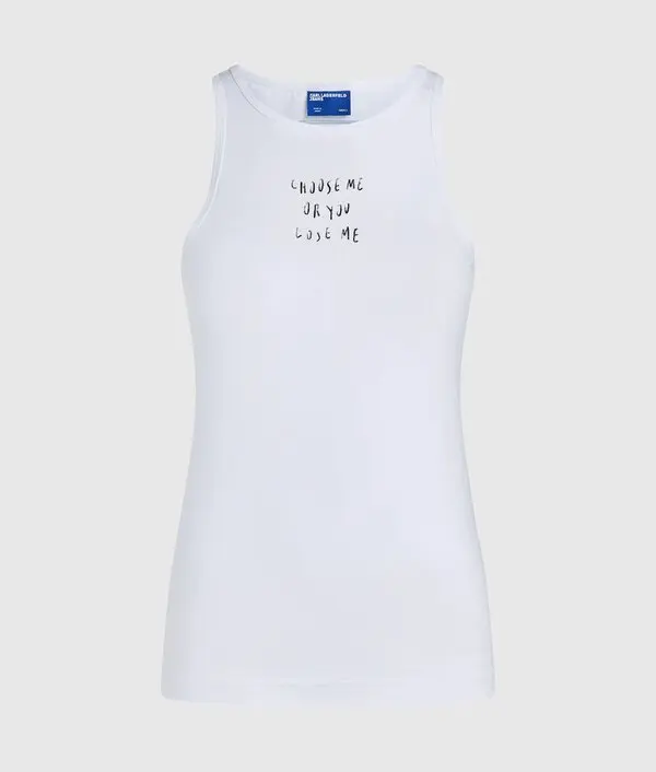 Karl Lagerfeld Klj X Pietro Terzini Tank Top - White