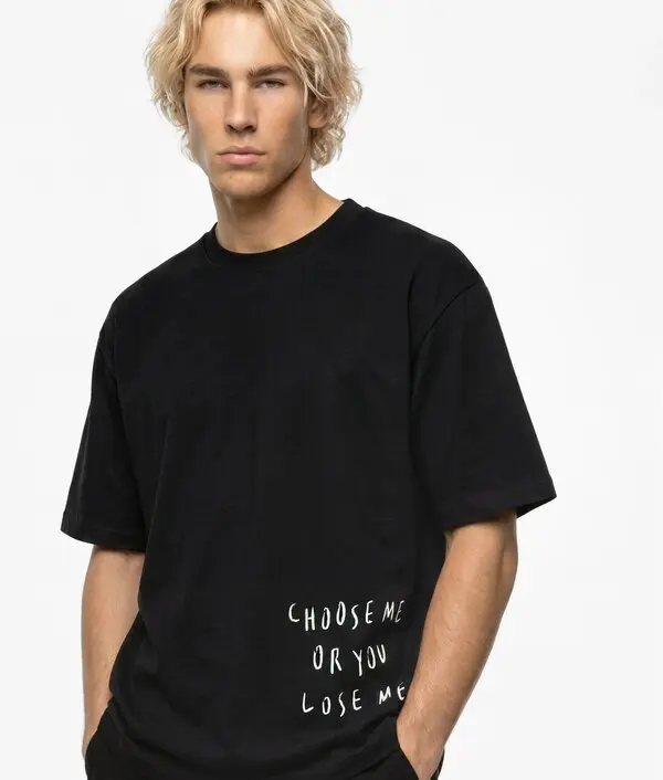 Karl Lagerfeld Klj X Pietro Terzini Boxy T-shirt - Black