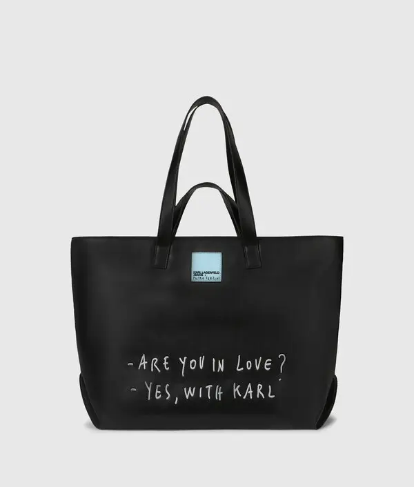 Karl Lagerfeld Klj X Pietro Terzini Extra-large Tote Bag - Black