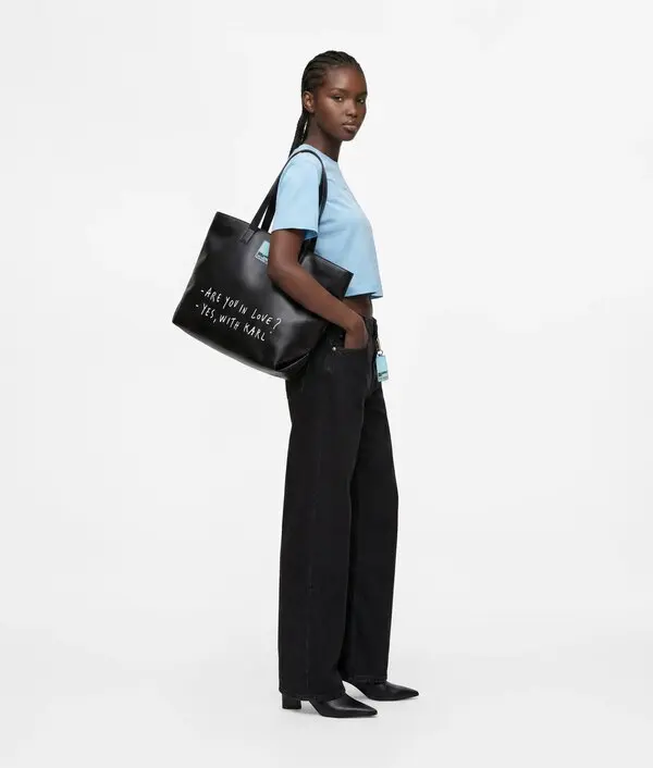 Karl Lagerfeld Klj X Pietro Terzini Extra-large Tote Bag - Black