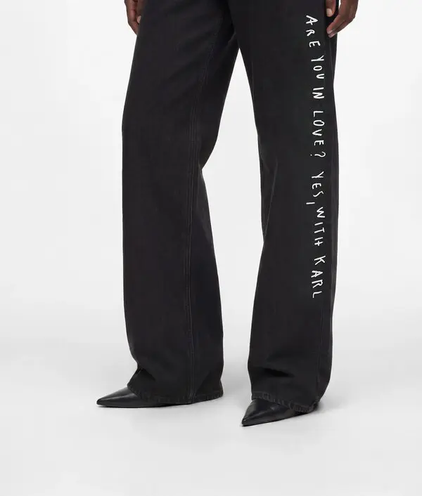 Karl Lagerfeld Klj X Pietro Terzini Wide-leg Jeans