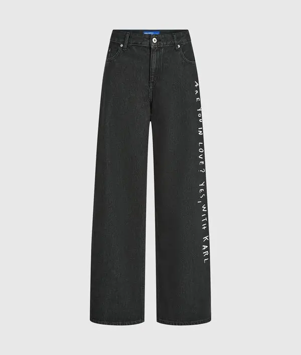 Karl Lagerfeld Klj X Pietro Terzini Wide-leg Jeans