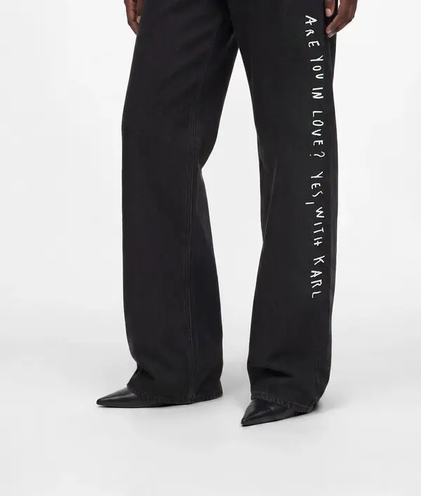 Karl Lagerfeld Klj X Pietro Terzini Wide-leg Jeans