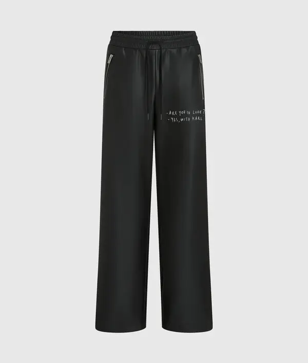 Karl Lagerfeld Klj X Pietro Terzini Faux-leather Pants