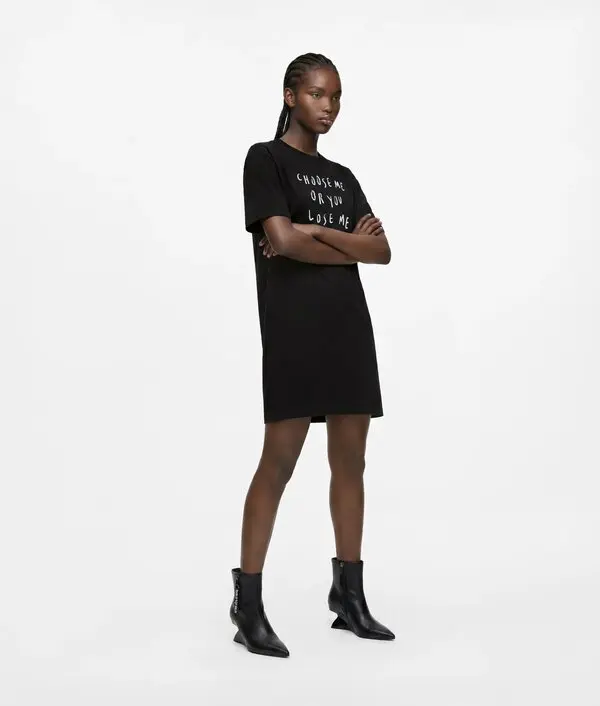 Karl Lagerfeld Klj X Pietro Terzini T-shirt Dress - Black