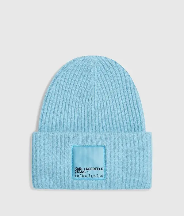 Karl Lagerfeld Klj X Pietro Terzini Beanie - Ocean Current