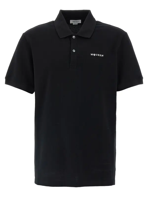 Alexander McQueen Logo Embroidery Polo Shirt - Multicolor