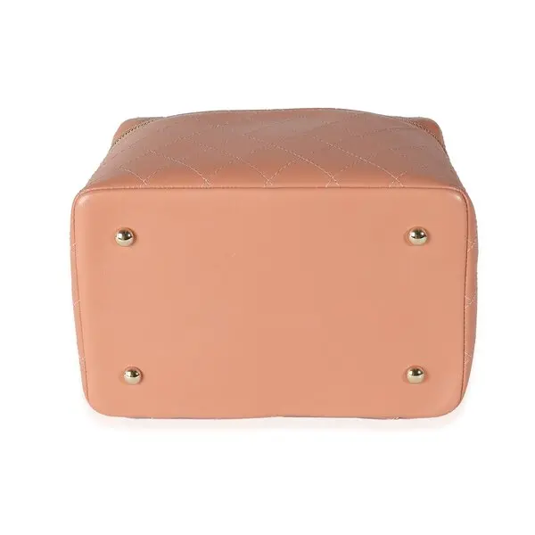Chanel Quilted Lambskin Knock On Wood Vanity Case