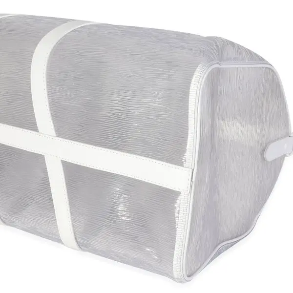 LOUIS VUITTON Clear Epi Pvc Wavy Keepall Bandoulière 50