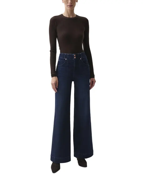 PISTOLA Lana Double Button High Rise Jeans