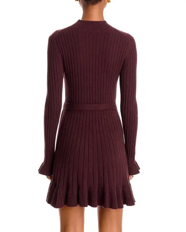 Paige Sandria Ribbed Mock Neck Dress