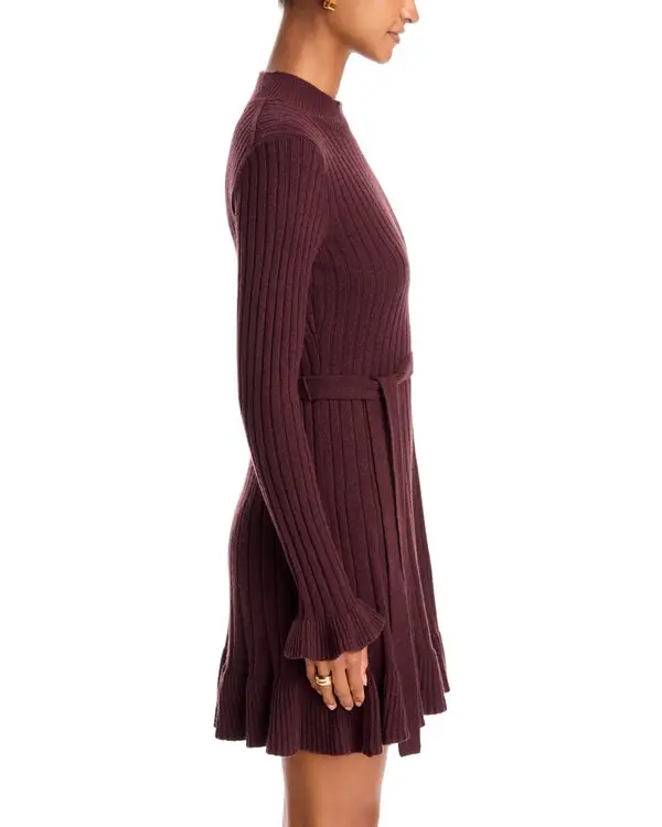 Paige Sandria Ribbed Mock Neck Dress