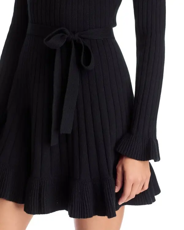 Paige Sandria Ribbed Mini Sweater Dress