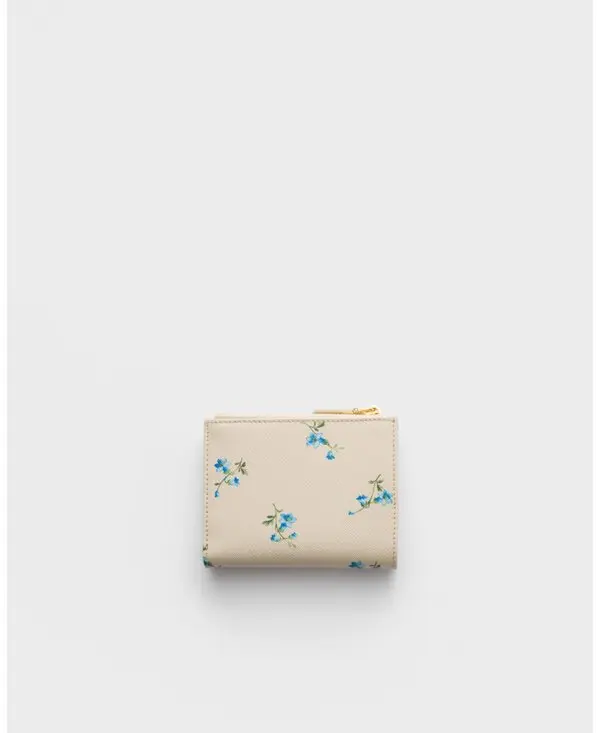 Prada Small Printed Saffiano Leather Wallet