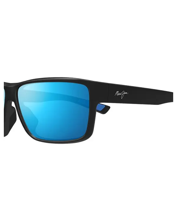 Maui Jim Blue Hawaii Uila Rectangular Sunglasses, 62mm