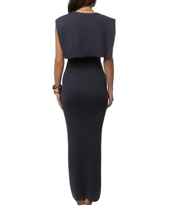 JLUXLABEL Florence Knit Maxi Dress - Navy