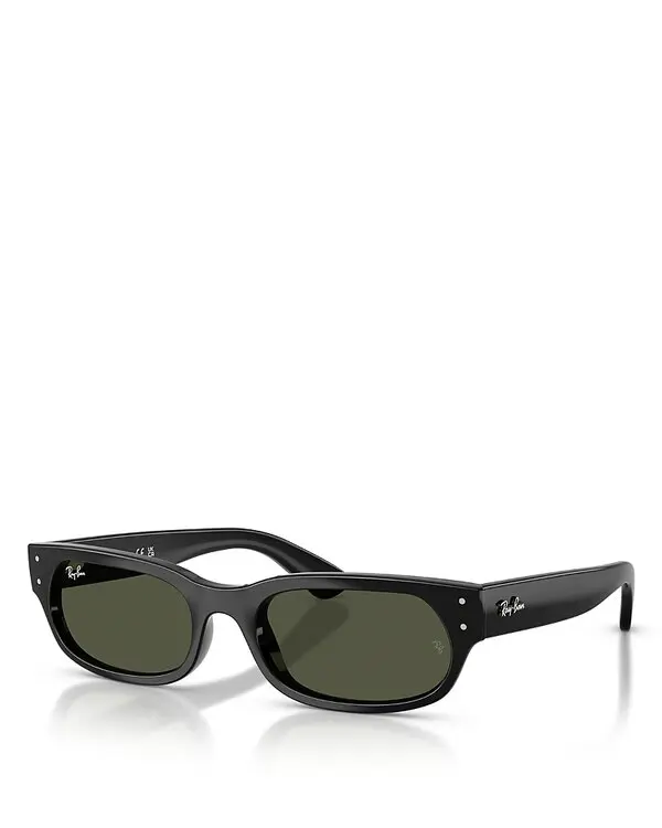 Ray-ban Oval Sunglasses, 54mm - Black