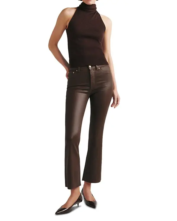 DL1961 Petite Bridget Instasculpt High Rise Bootcut Jeans In Coated