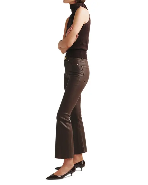 DL1961 Petite Bridget Instasculpt High Rise Bootcut Jeans In Coated