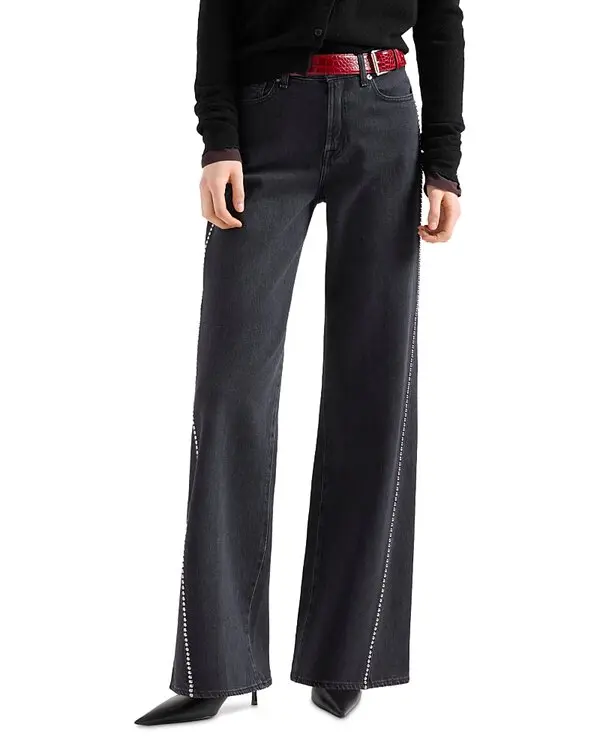 7 For All Mankind Lotta High Rise Wide Leg Jeans