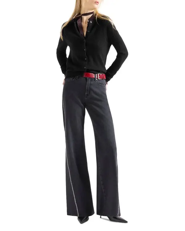 7 For All Mankind Lotta High Rise Wide Leg Jeans