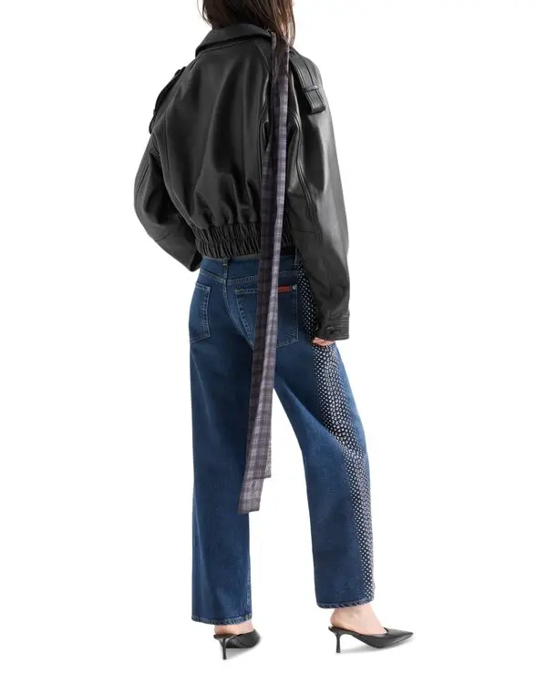 7 For All Mankind Stovepipe High Rise Ankle Straight Jeans