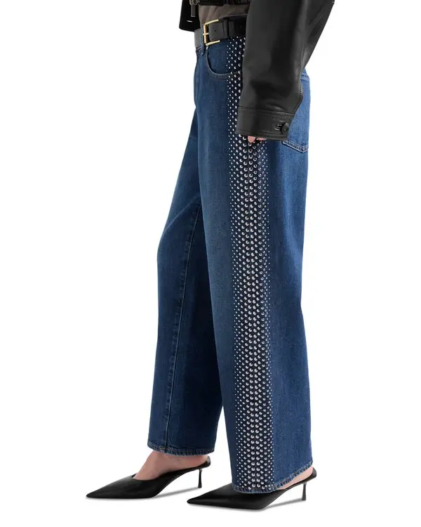 7 For All Mankind Stovepipe High Rise Ankle Straight Jeans