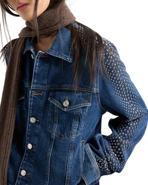 7 For All Mankind Adi Studded Trucker Jacket