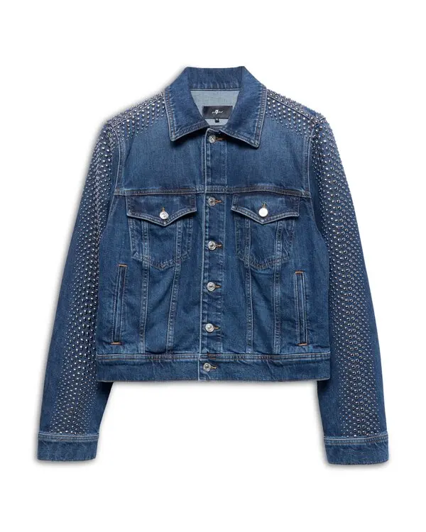 7 For All Mankind Adi Studded Trucker Jacket