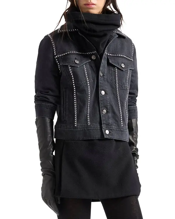 7 For All Mankind Adi Studded Trucker Jacket