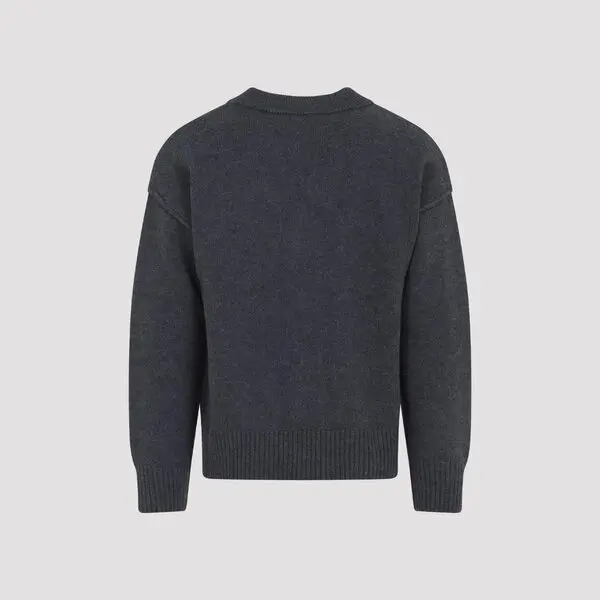 AMI Paris Adc Cardigan - Gray