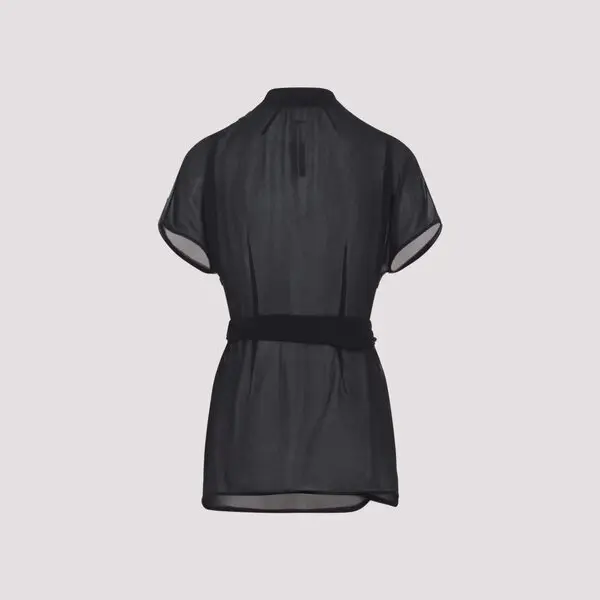 Rick Owens Wrap Ss Top - Black