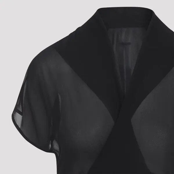Rick Owens Wrap Ss Top - Black