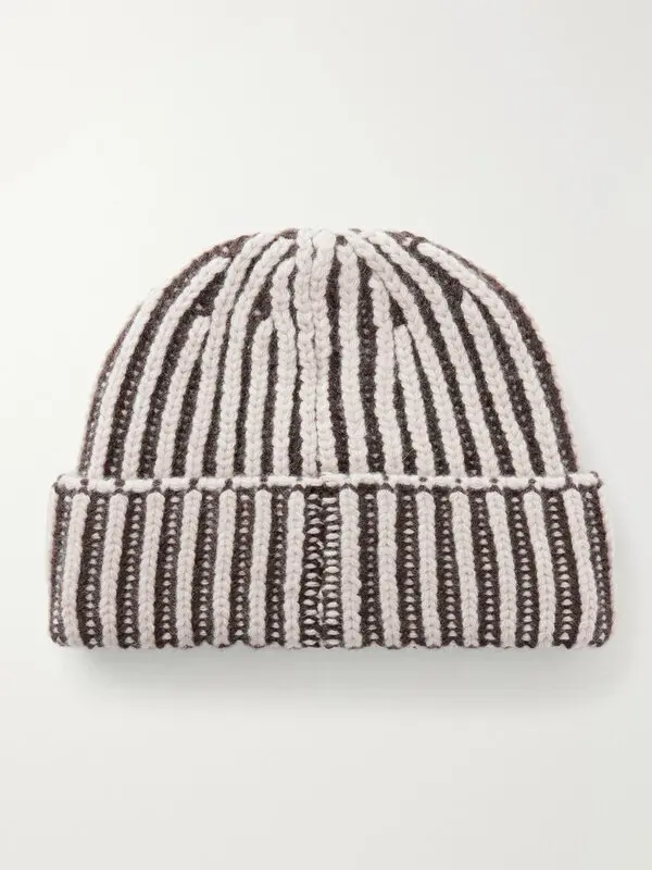 MFPEN Stage Ribbed Wool Beanie - Brown