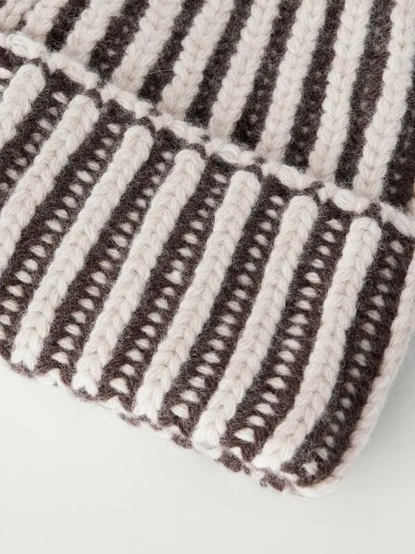 MFPEN Stage Ribbed Wool Beanie - Brown
