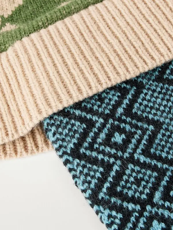 Dries Van Noten Marvin Wool-jacquard Beanie