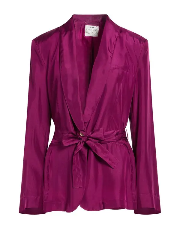 FORTE_FORTE Blazer Garnet Size Silk