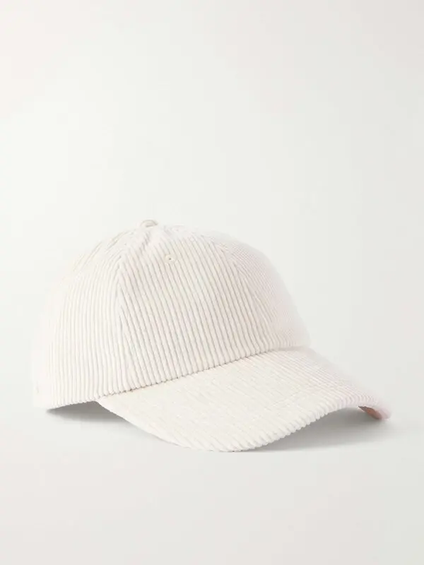 Nn07 Dad 50004 Organic Cotton-corduroy Cap - Ecru