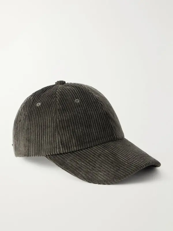 Nn07 Dad 50004 Organic Cotton-corduroy Cap - Green