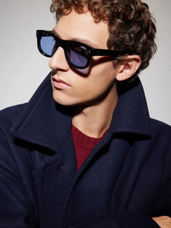 JACQUES MARIE MAGE Amilcar Square-frame Acetate Sunglasses - Black