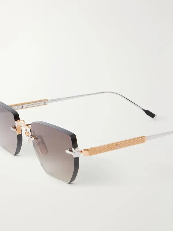 SATO Terebellum Ii Titanium Square-frame Sunglasses