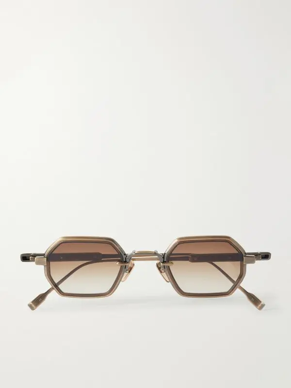 SATO Hadar-t Titanium Round-frame Sunglasses