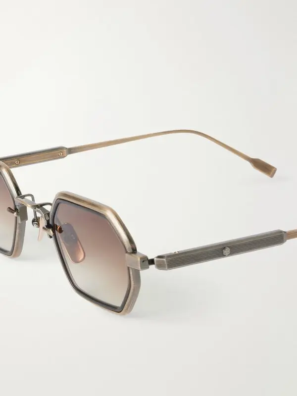 SATO Hadar-t Titanium Round-frame Sunglasses