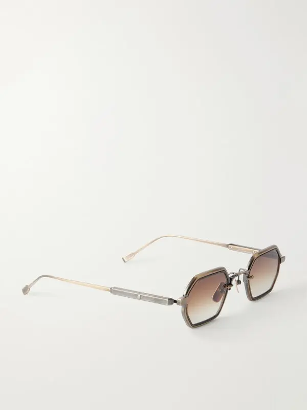 SATO Hadar-t Titanium Round-frame Sunglasses